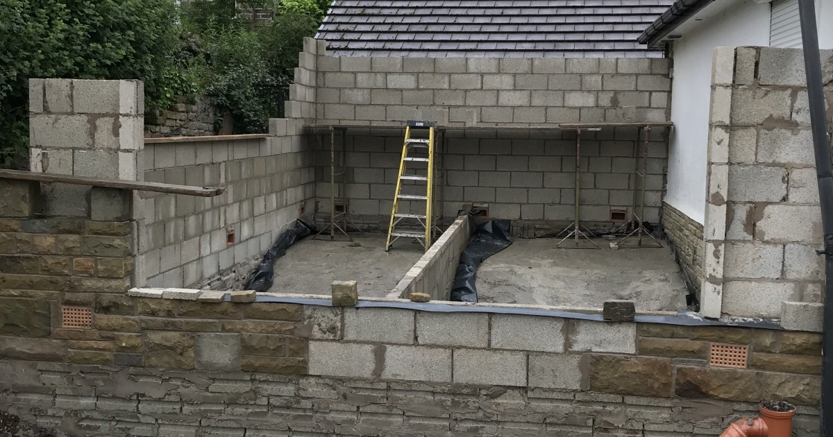 Ongoing Bedroom and kitchen extension, Longwood - Lindley Developments